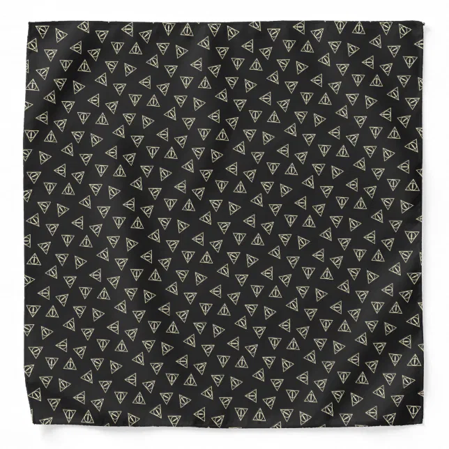 Magical Grey Yellow Triangle Circle Wand Symbol Bandana | Zazzle