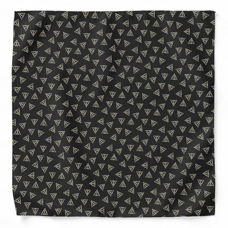 Magical Grey Yellow Triangle Circle Wand Symbol Bandana | Zazzle