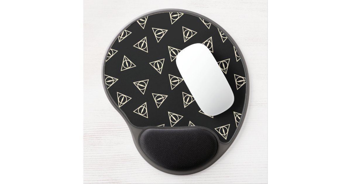 Magical Grey Yellow Triangle Circle Wand Symbol Gel Mouse Pad | Zazzle