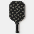 Magical Grey Yellow Triangle Circle Wand Symbol Pickleball Paddle | Zazzle