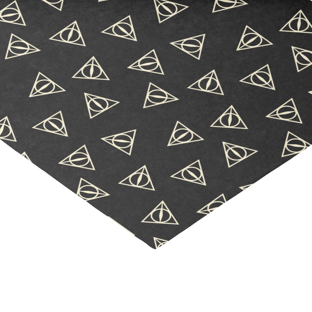 Magical Grey Yellow Triangle Circle Wand Symbol Tissue Paper | Zazzle