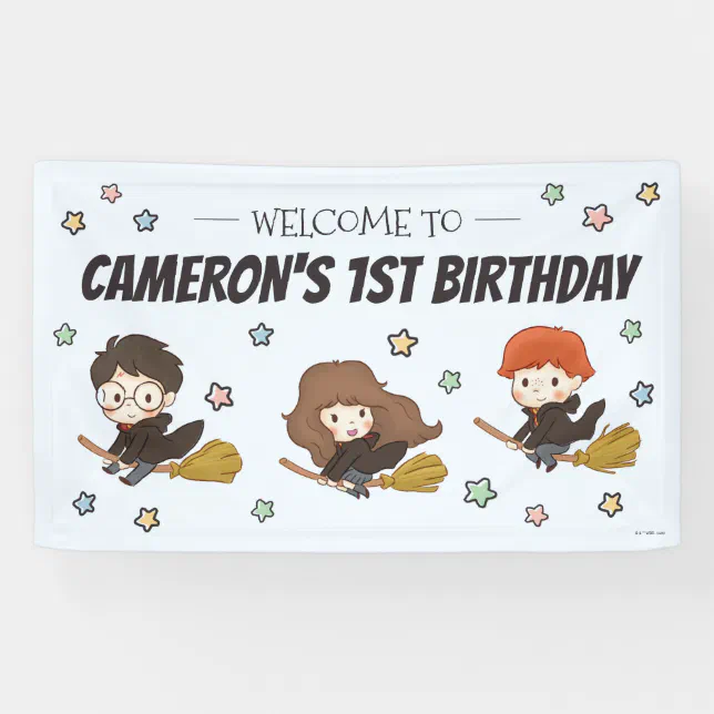 Magical HARRY POTTER™ and Hogwarts Birthday Banner | Zazzle