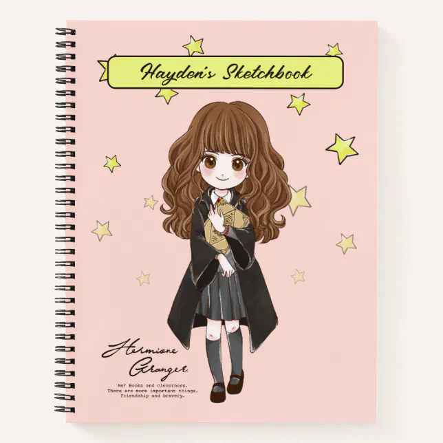 Magical Hermione Granger Drawing Notebook | Zazzle