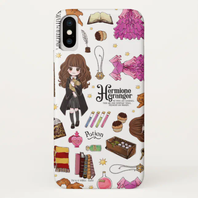 Magical Hermione Granger Watercolor Case-Mate iPhone Case | Zazzle