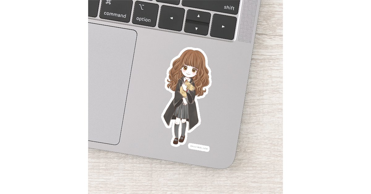 Magical Hermione Granger Watercolor Sticker | Zazzle