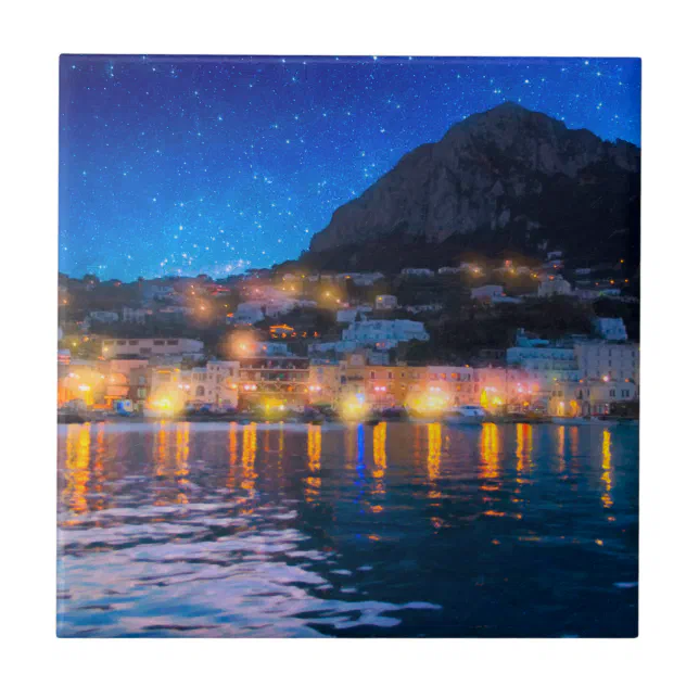 Magical Italian Isle of Capri Tile | Zazzle