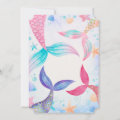 Magical Mermaid Tail Birthday Party Invitation | Zazzle