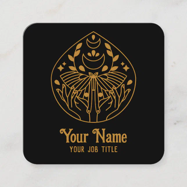 Magical Moon Moth Business Card | Zazzle