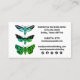 Magical MOTHS Esthetician Beauty Salon Green Business Card | Zazzle