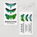 Magical MOTHS Esthetician Beauty Salon Green Business Card | Zazzle