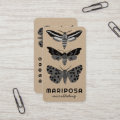 Magical MOTHS Esthetician Beauty Salon Kraft Business Card | Zazzle