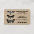 Magical MOTHS Esthetician Beauty Salon Kraft Business Card | Zazzle
