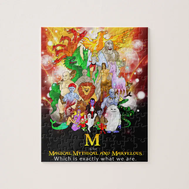 Magical Mythical and Marvelous Creatures Puzzle | Zazzle