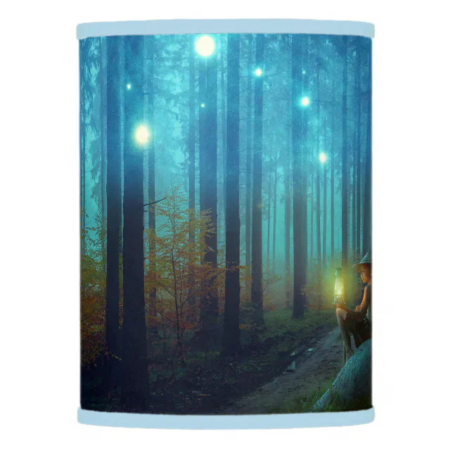 Magical Night Forest Trees Fairy Tale Lamp Shade | Zazzle