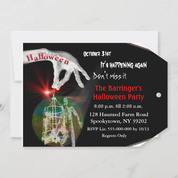 Magical Night Halloween Invitation VIP Pass | Zazzle