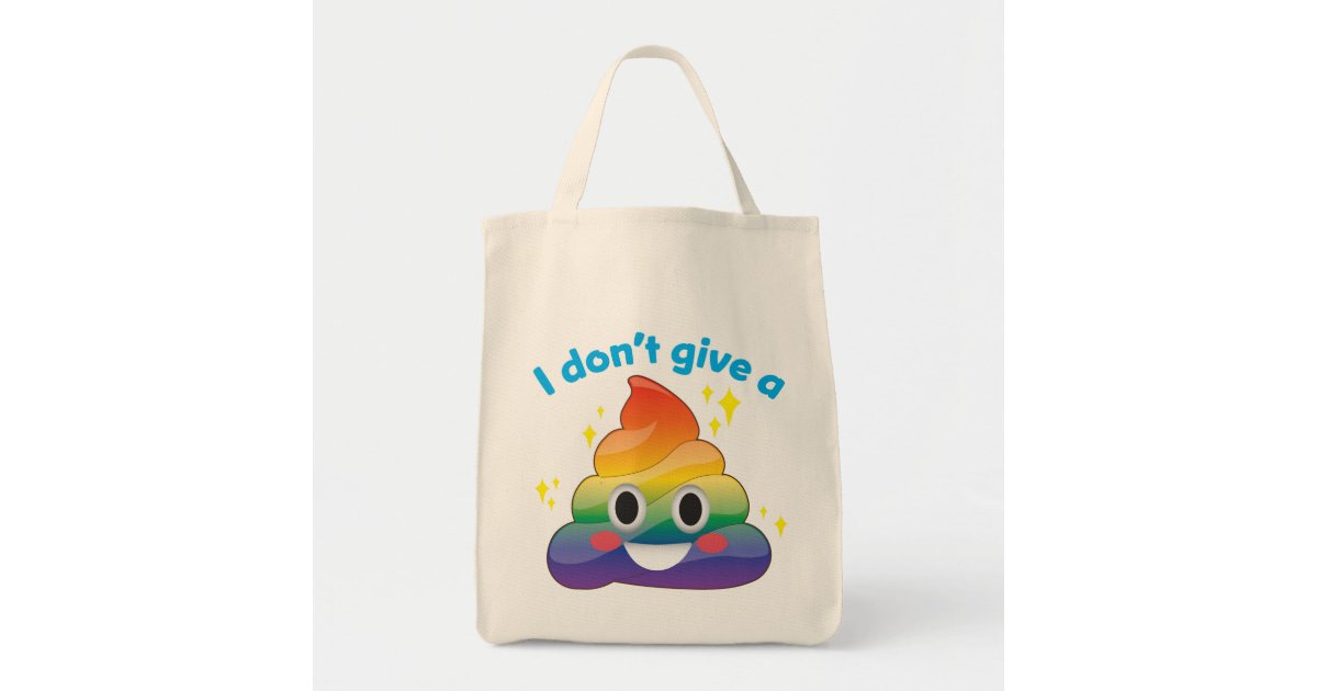 Magical Rainbow Sparkle Poop Emoji Bag | Zazzle