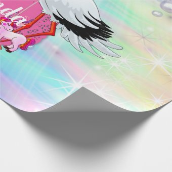 Magical Rainbow Stork, Baby Mermaids Wrapping Paper | Zazzle