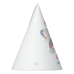 Magical Rainbow Unicorn Birthday Party Hat | Zazzle
