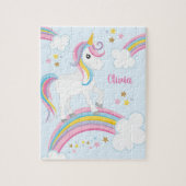 Magical Rainbow Unicorn Personalized Kids Jigsaw Puzzle | Zazzle