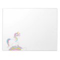 Magical Rainbow Unicorn Personalized Notepad | Zazzle