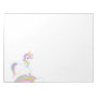 Magical Rainbow Unicorn Personalized Notepad | Zazzle