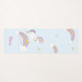 Magical Rainbow Unicorn Personalized Yoga Mat | Zazzle