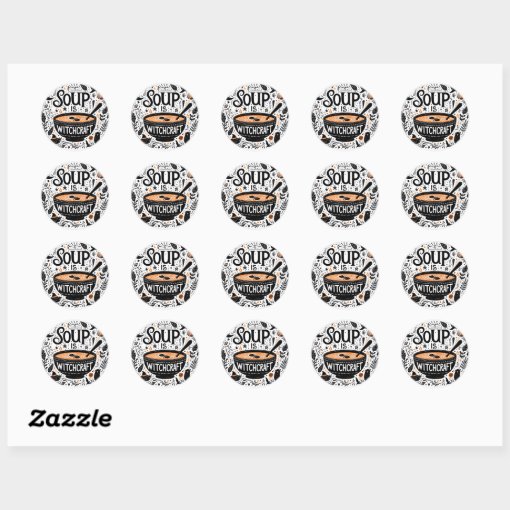 Magical Soup Sticker - Kitchen Witch | Zazzle