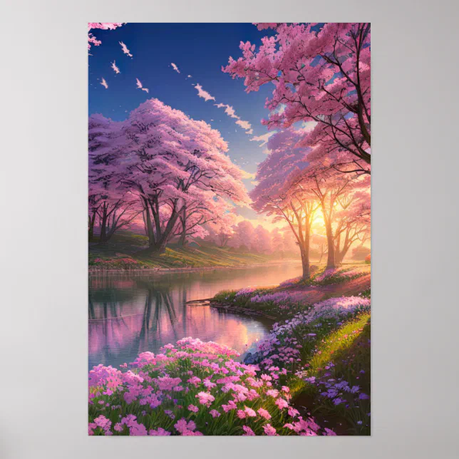 Magical Spring Scenery Poster | Zazzle