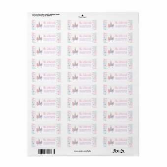 Magical Unicorn Address Labels Unicorn Party | Zazzle