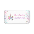 Magical Unicorn Address Labels Unicorn Party | Zazzle