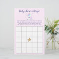 Magical Unicorn Baby Shower Bingo Game | Zazzle