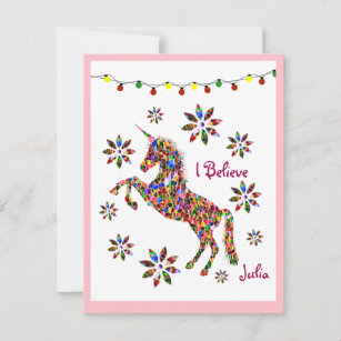 Unicorn Christmas Cards | Zazzle - 100% Satisfaction Guaranteed!