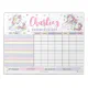 Magical Unicorn Reward Chart Personalized Tasks Notepad | Zazzle
