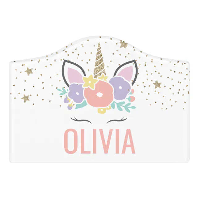 Magical Unicorn Room Sign | Zazzle