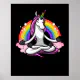 Magical Unicorn Yoga Zen Meditation Rainbow Poster | Zazzle