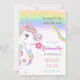 Magical Unicorns Purple Birthday Party Invitation | Zazzle