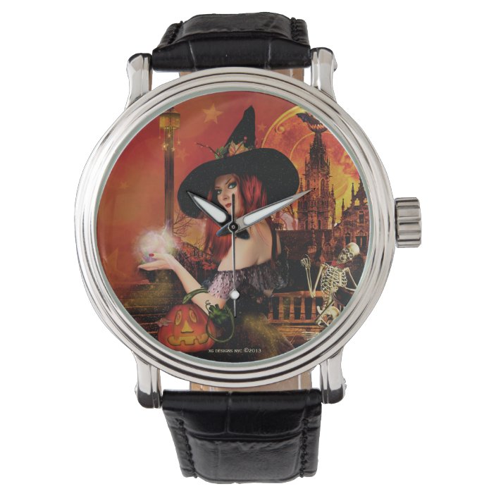Magical Witch Art Wrist Watch | Zazzle.com