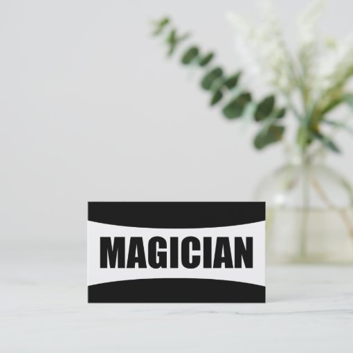 Magician Business Card | Zazzle