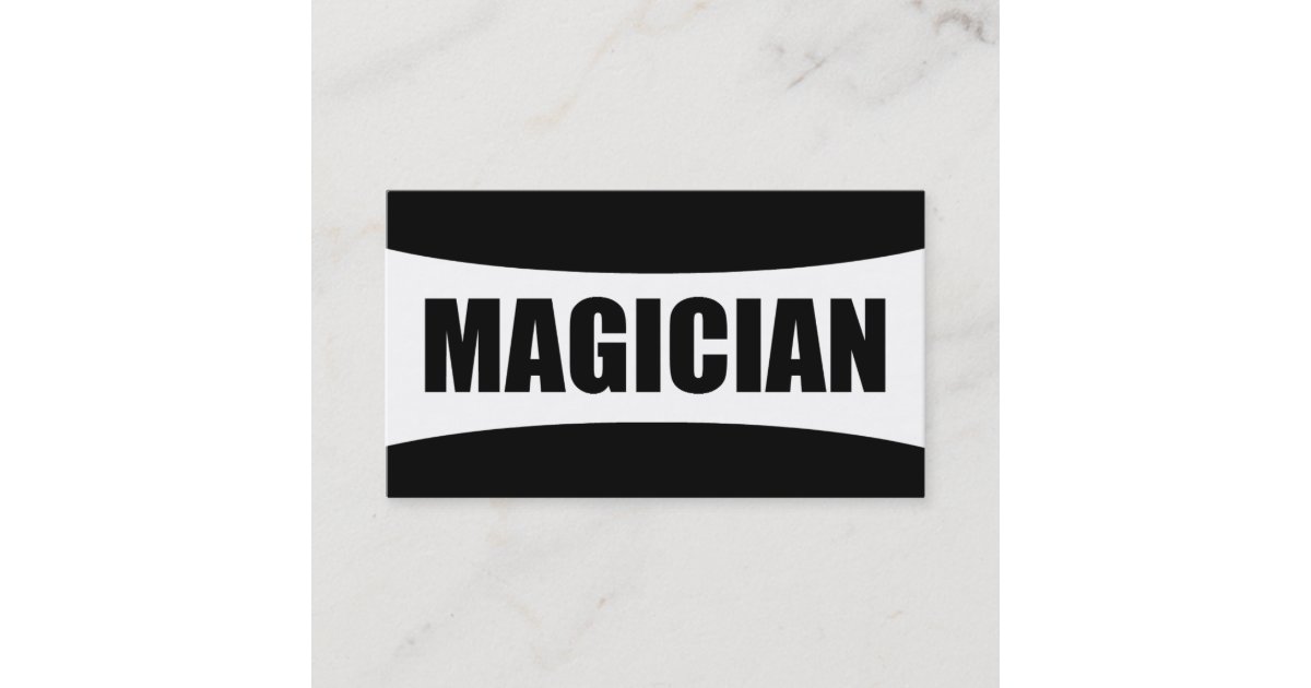 Magician Business Card | Zazzle