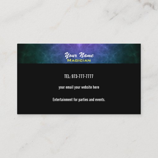 Magician Business Cards | Zazzle