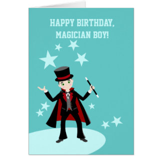 Magician Birthday Cards - Greeting & Photo Cards | Zazzle