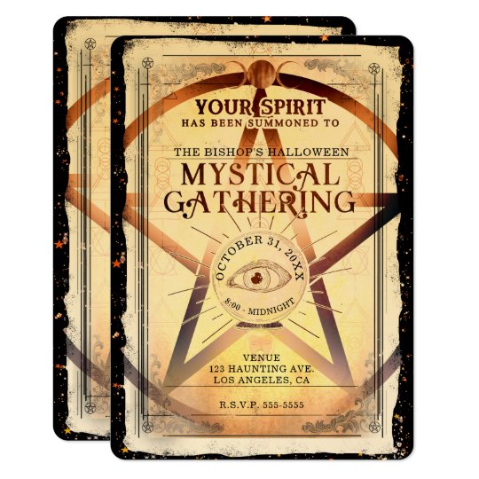 Magick Mystical Gathering Fortune Teller Eye Party Invitation | Zazzle.com
