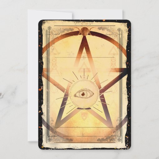 Magick Mystical Gathering Fortune Teller Eye Party Invitation | Zazzle