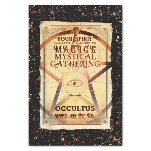 Magick Mystical Gathering Fortune Teller Eye Party Tissue Paper | Zazzle