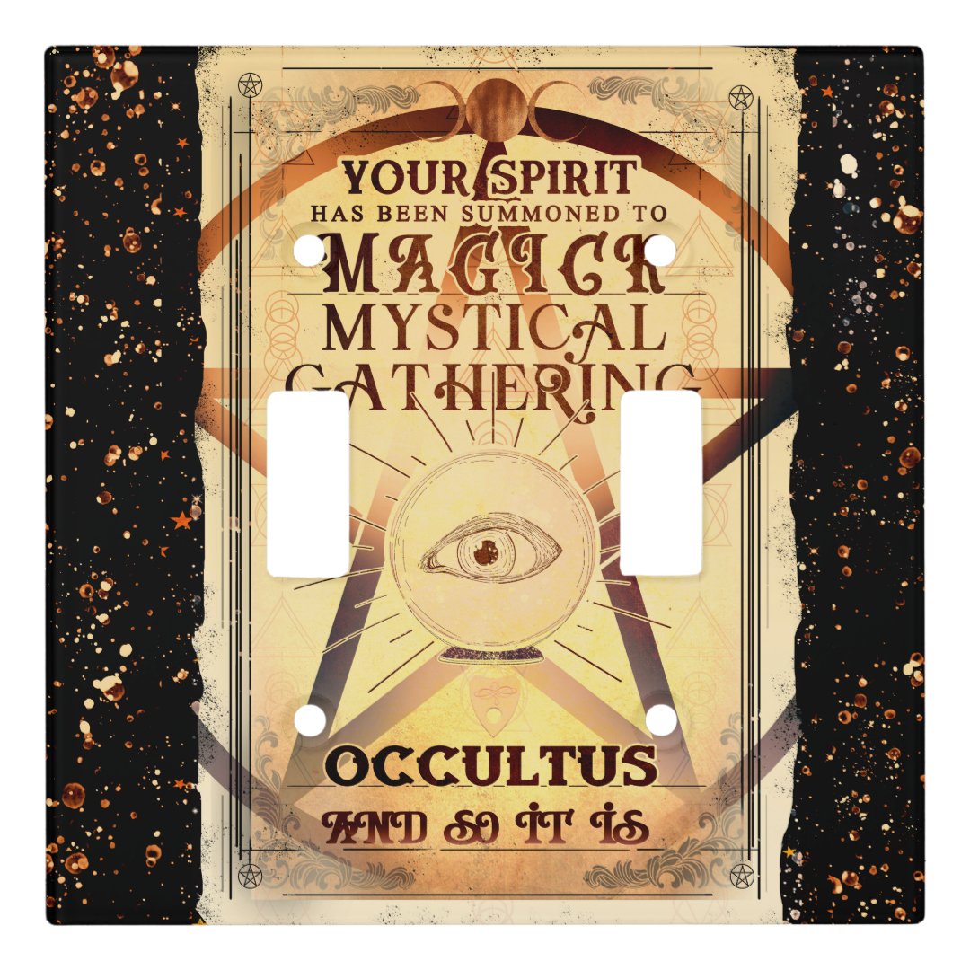 Magick Mystical Gathering Magic Fortune Teller Eye Light Switch Cover ...