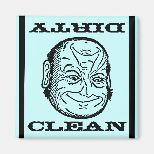 Magnet Dishwasher Man Morph Clean Dirty o illusion | Zazzle