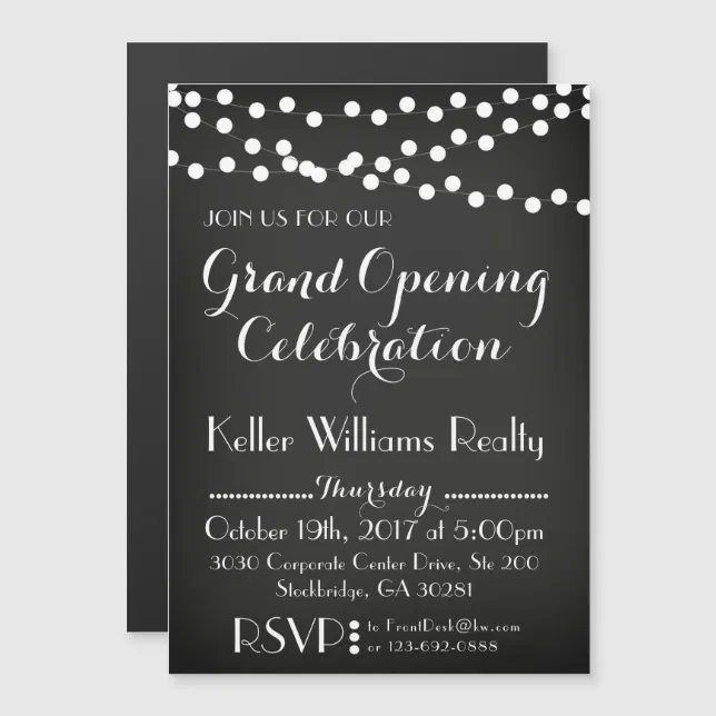 MAGNET Grand Opening, Event, Open House Invitation | Zazzle