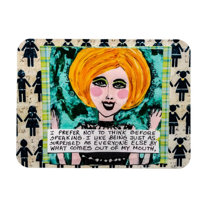 Magnet-I prefer not to think Magnet | Zazzle.com