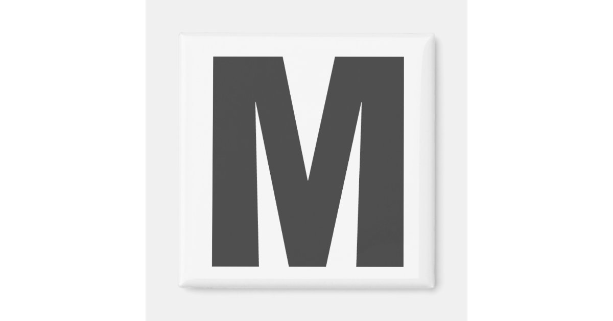 Magnet letter ‘M’ | Zazzle