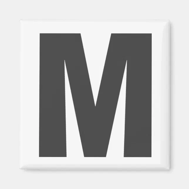 Magnet letter ‘M’ | Zazzle